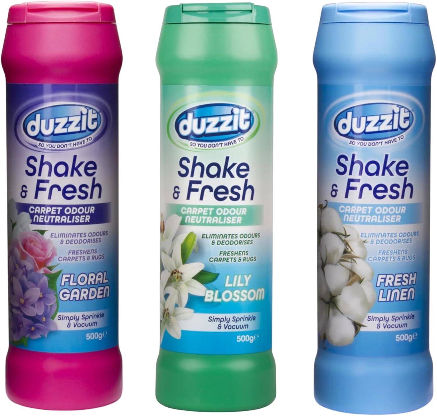 Amazon.com: Duzzit Shake & Fresh Mixed Carpet Freshener (3pk) | Shake ...