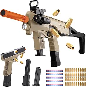 Amazon.com: Bugrtey Pistola de juguete de dos modos, rifle de expulsión para niños de 8 a 13 ...