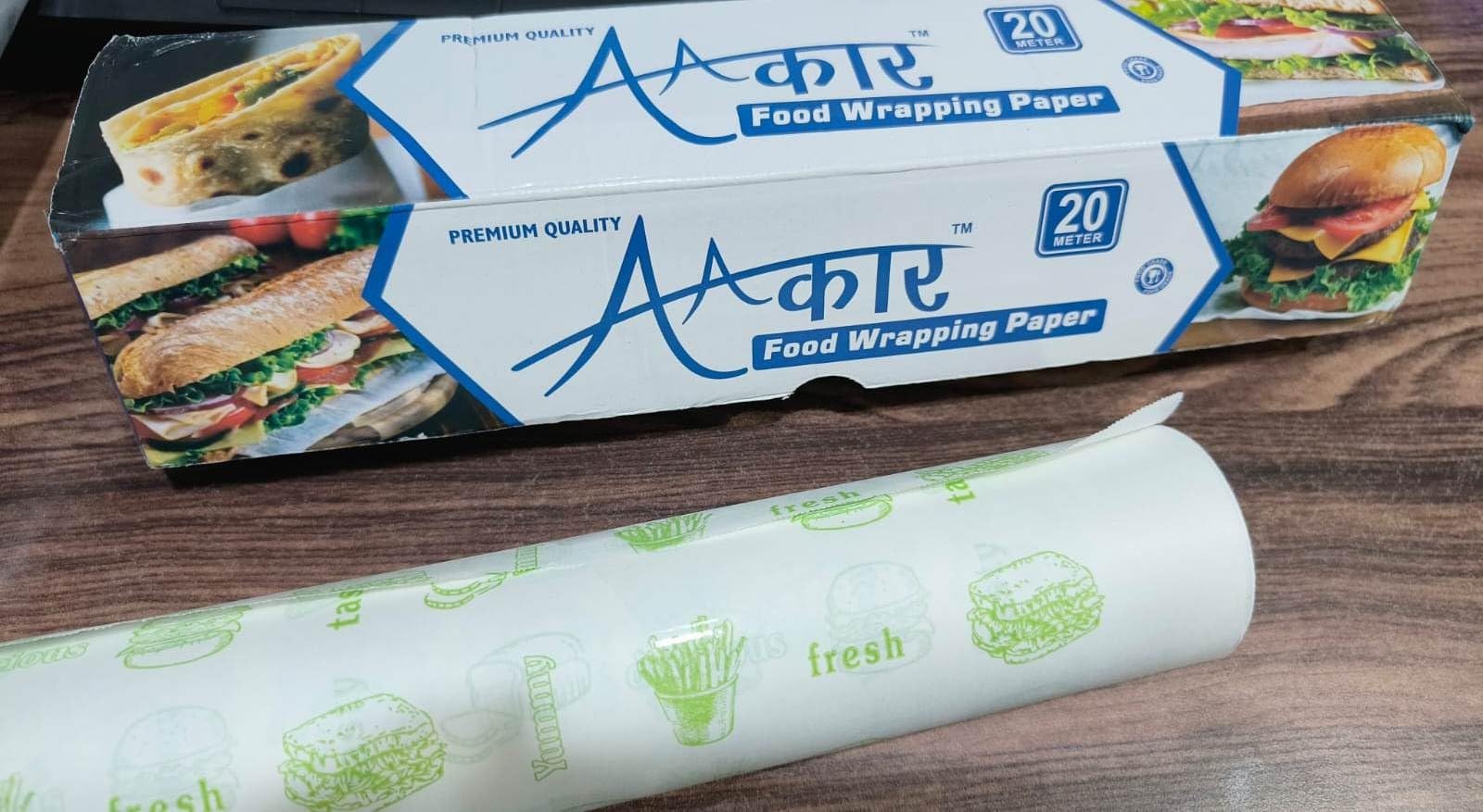 20 Meters Food Wrapping Butter Paper (Plain 20 Meters Roll) : Amazon.in ...