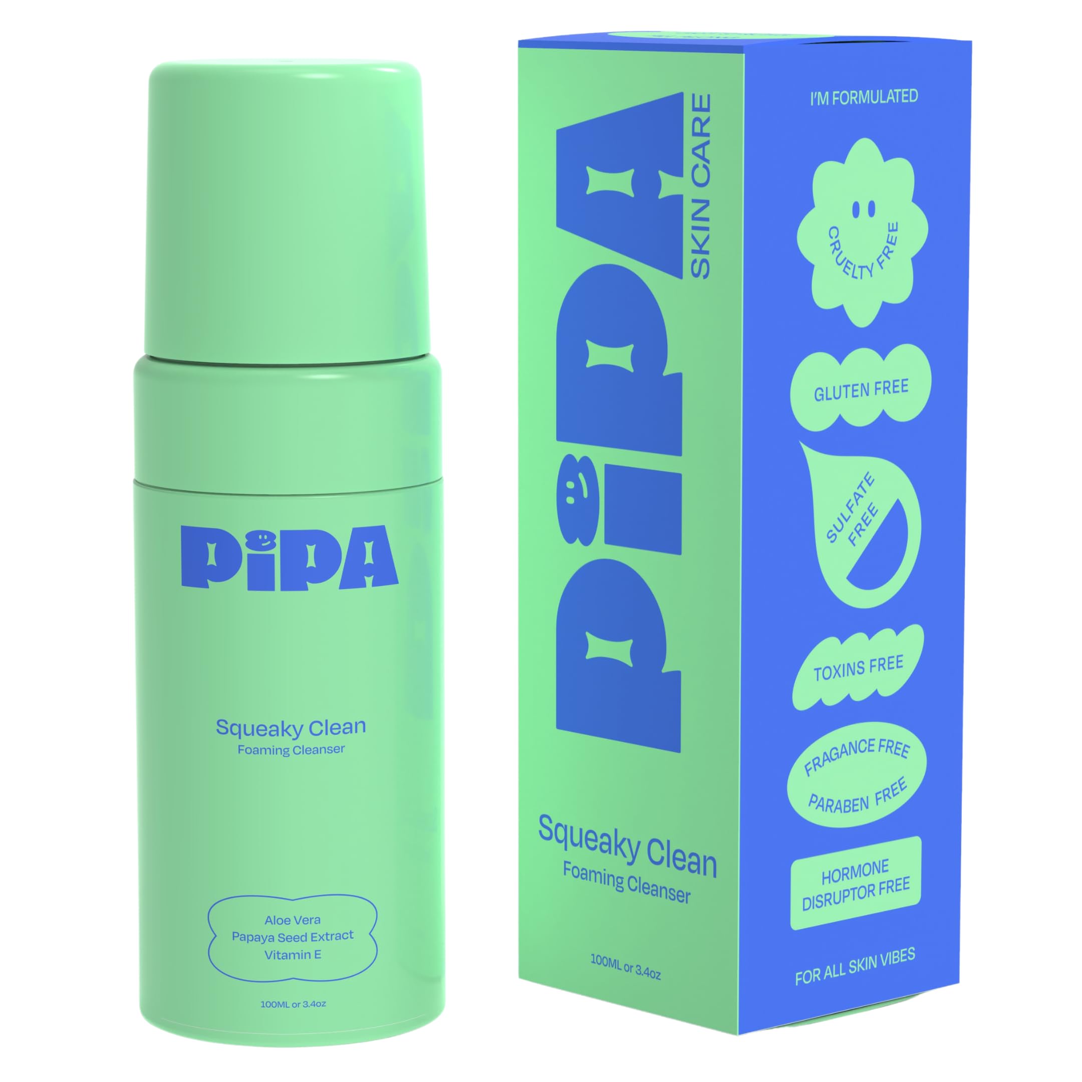 Amazon.com: Pipa Squeaky Clean Cleanser | Gentle Face Wash for Tweens ...