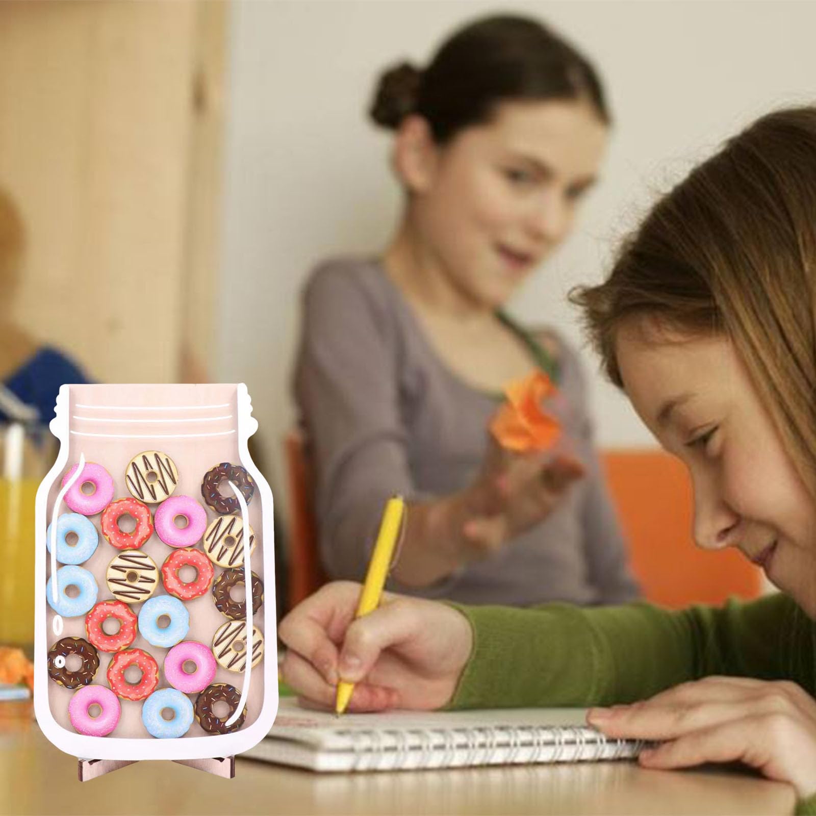 Kids Behavior Management Tools 60-Piece Magnetic Donut Reward Jar ...