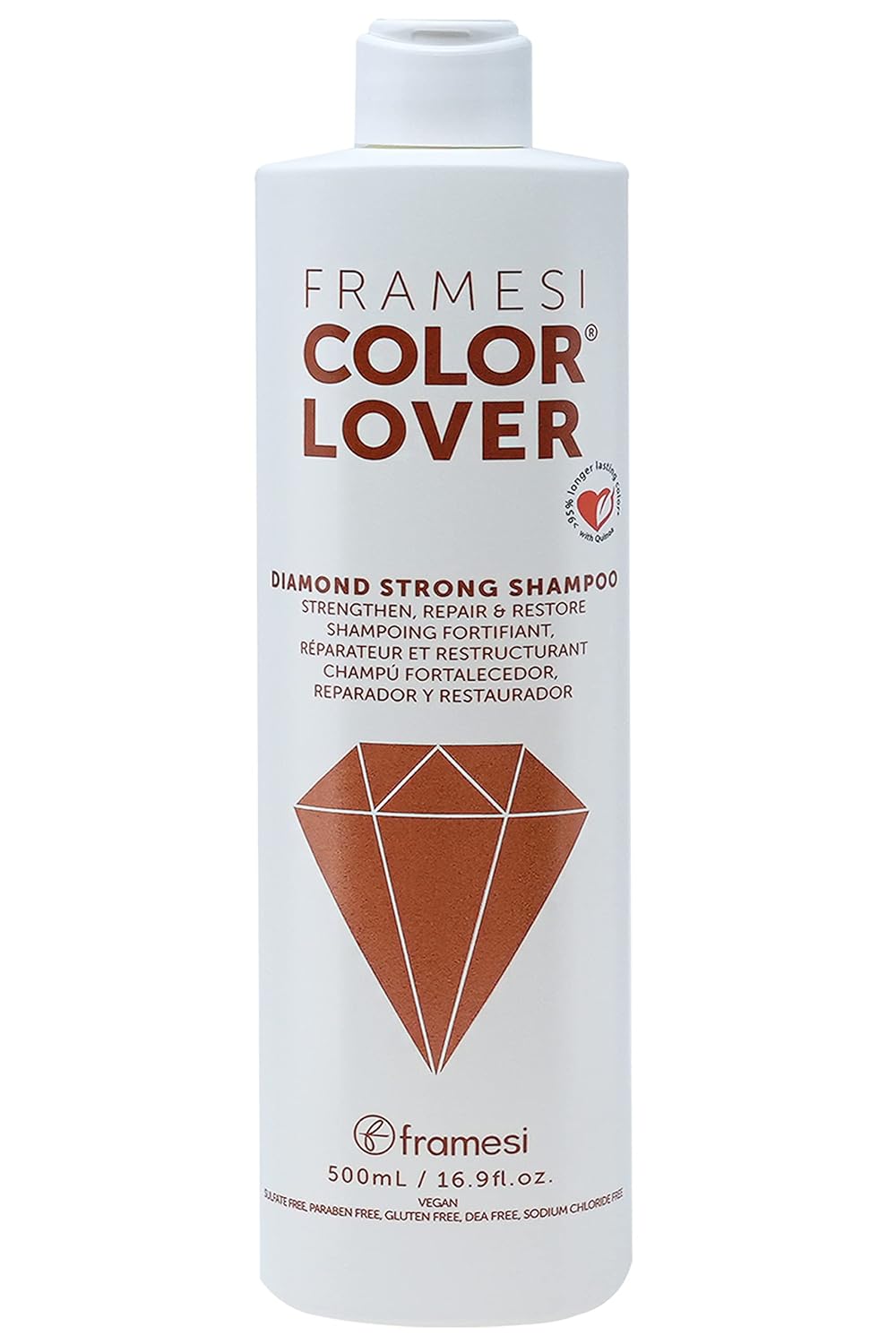 Amazon.com: FRAMESI Color Lover Diamond Strong Shampoo, 16.9 fl oz ...