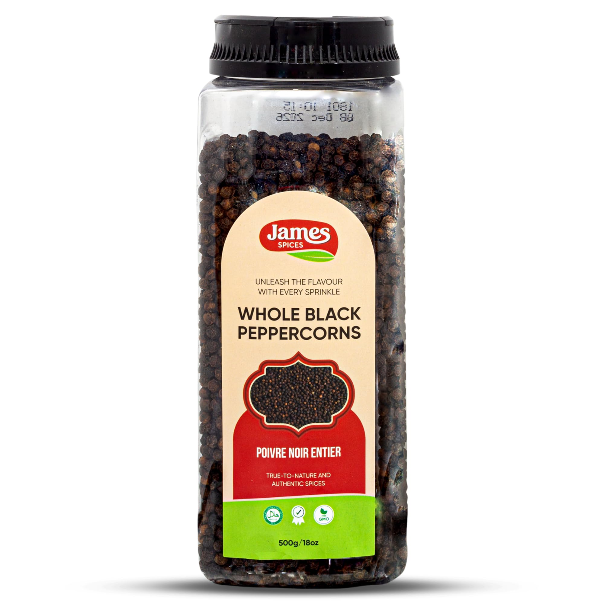 Amazon.com : James Spices Inc. Black Pepper (Black peppercorn -500g ...