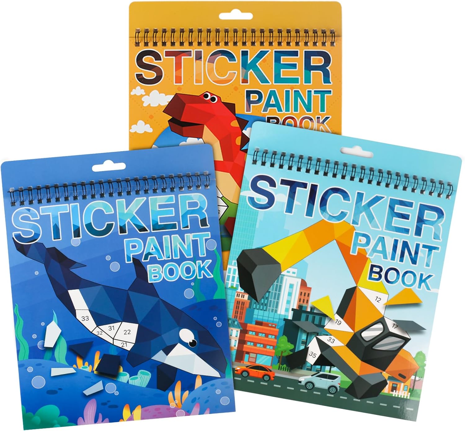Amazon.com: Reusable Sticker Book for Kids, Car Stickers Crafts for ...