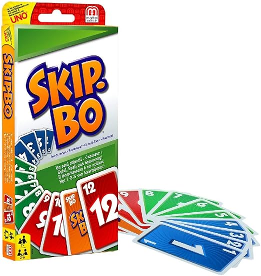 Amazon.com: Skip-Bo Card Game Mattel : Toys & Games