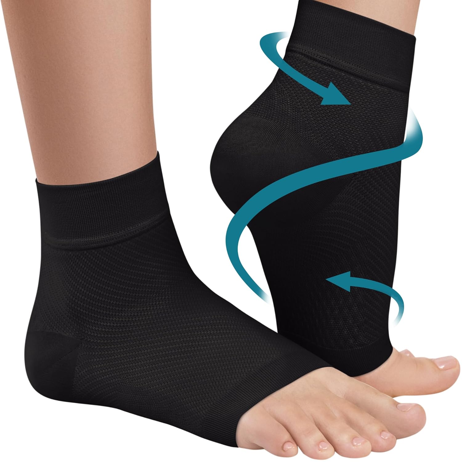 Amazon.com: KEMFORD Ankle Compression Sleeve - Plantar Fasciitis Braces ...
