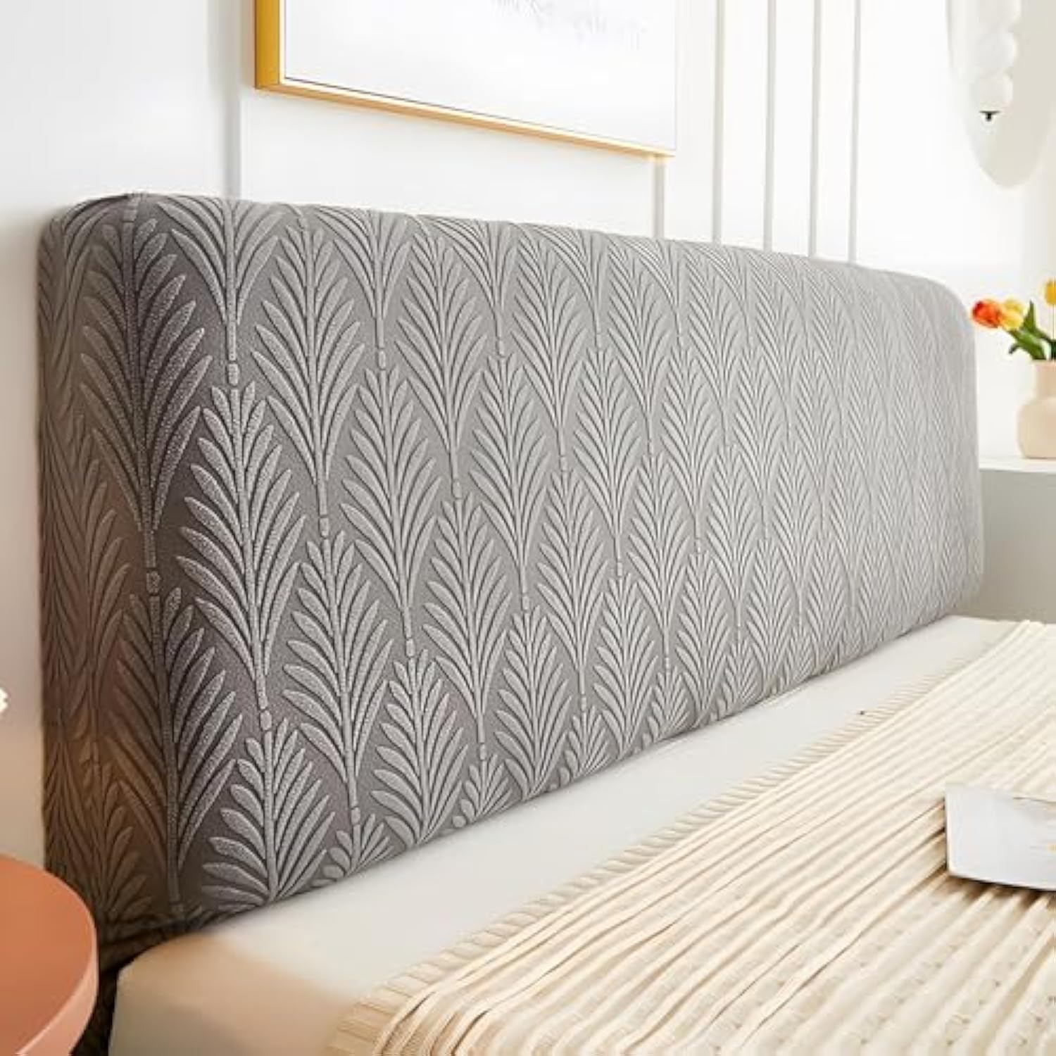 Amazon.com: EFELIM Stretch Headboard Covers for Queen Cal King Size Bed ...
