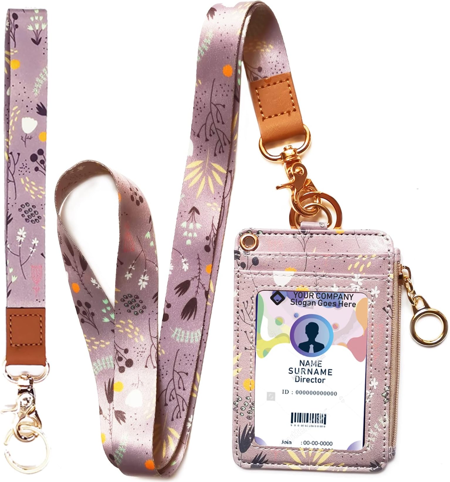 Amazon.com : Mondo Designs 2-in-1 ID Badge Holder & Lanyard Wallet ...