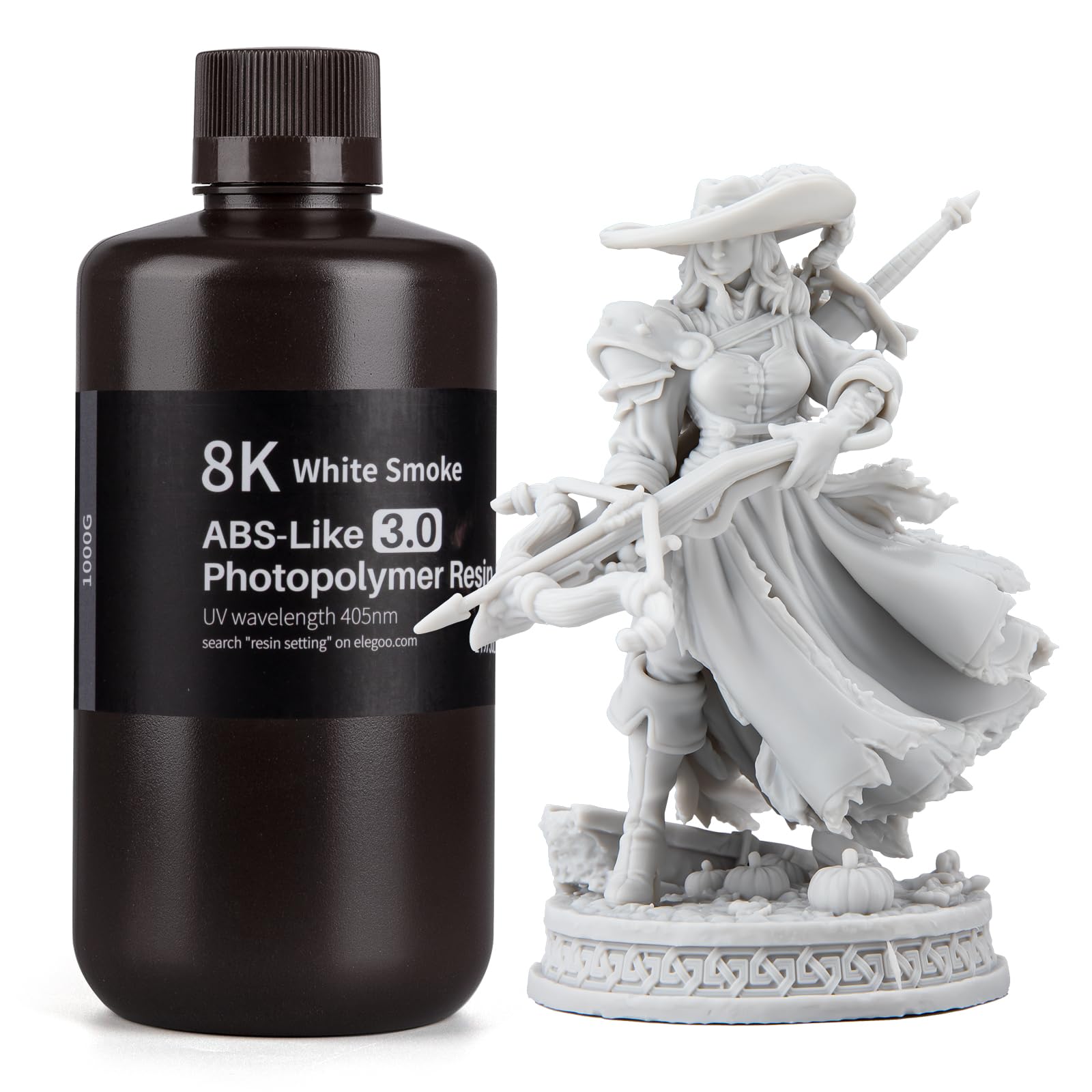 Snapklik.com : ELEGOO ABS-Like 8K 3D Printer Resin 3.0, 405nm ...