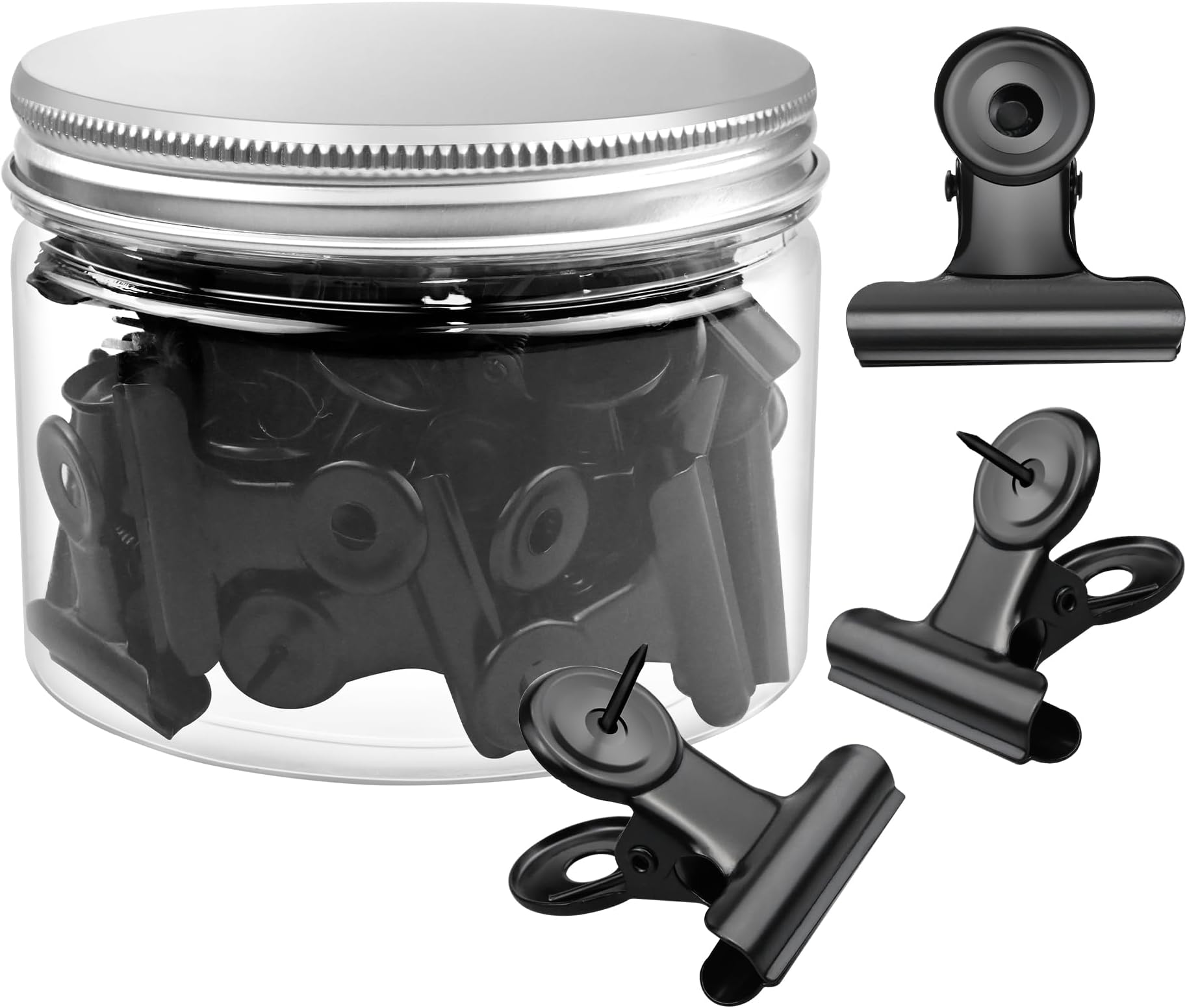 Amazon.com : 30 Pieces Push Pins Clips, Heavy Duty Clips with Pins for ...