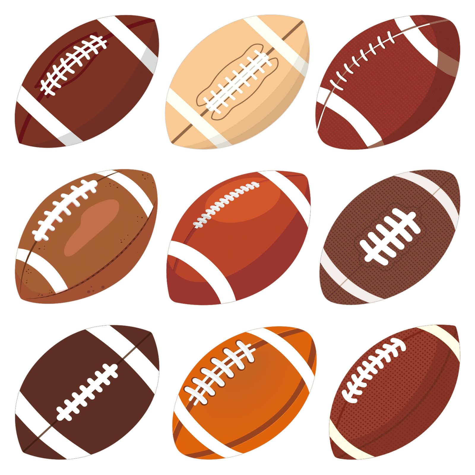 Amazon.com: 360 Pcs Football Stickers Sports Ball Sticker Labels for ...