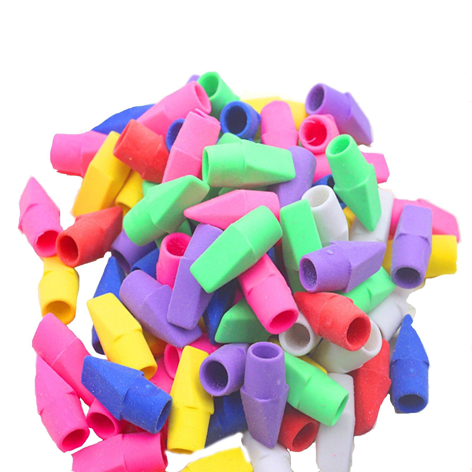 Amazon.com : Pencil Top Erasers for School Teachers Students Colorful ...