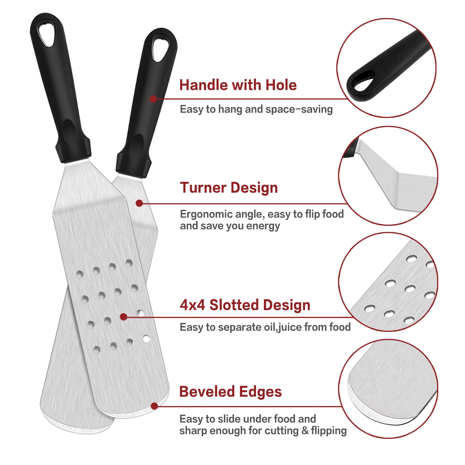 Snapklik.com : Griddle Accessories Kit, Leonyo 21Pcs Stainless ...