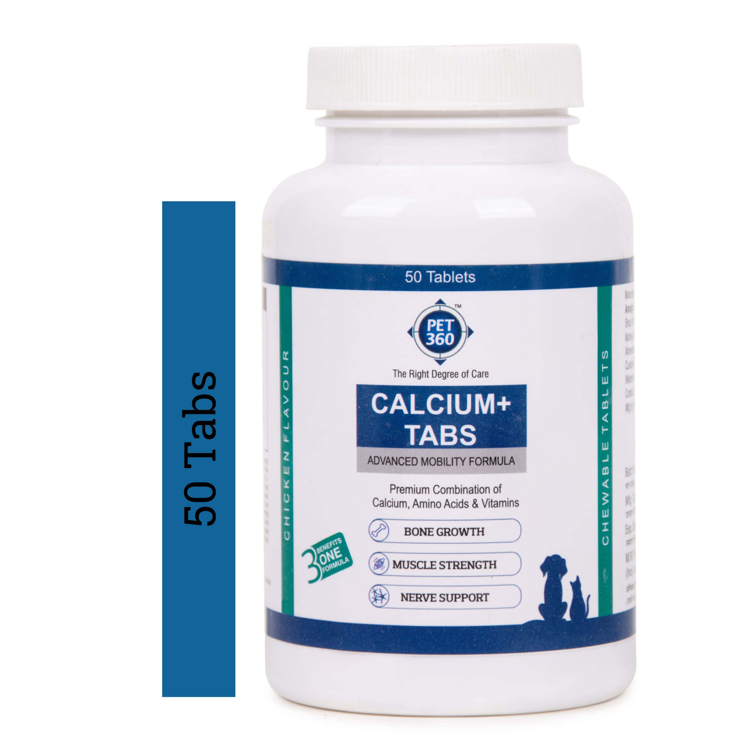 Pet360 Calcium Tabs Advanced Mobility Formula For Dogs And Cats ...