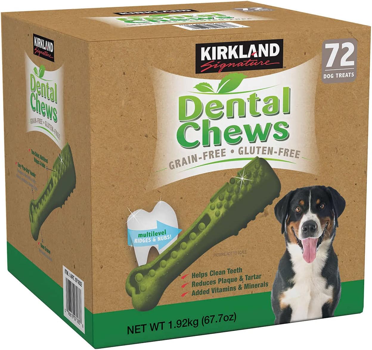 Amazon.com : Kirkland Signature Dental Chews 72 Dog Treats, Green : Pet ...