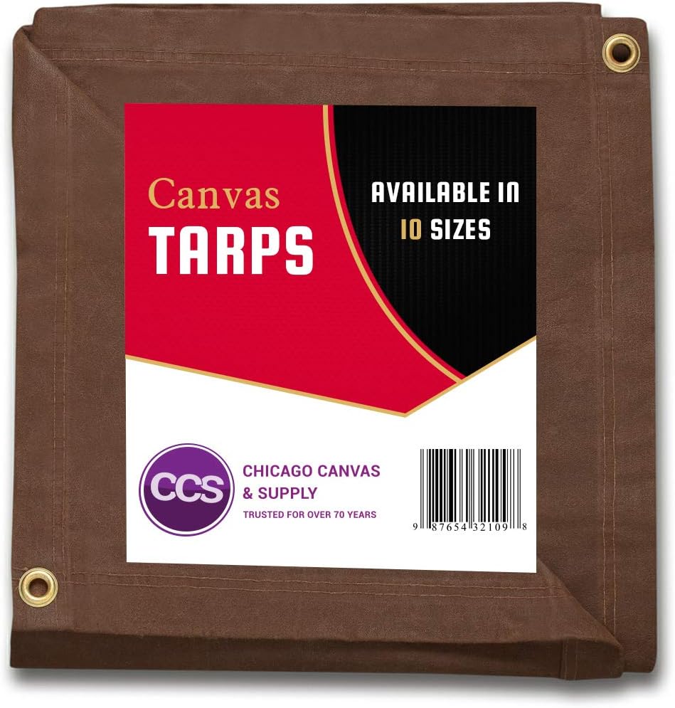 Heavy Duty Waterproof Canvas Tarp by CCS CHICAGO CANVAS & SUPPLY ...