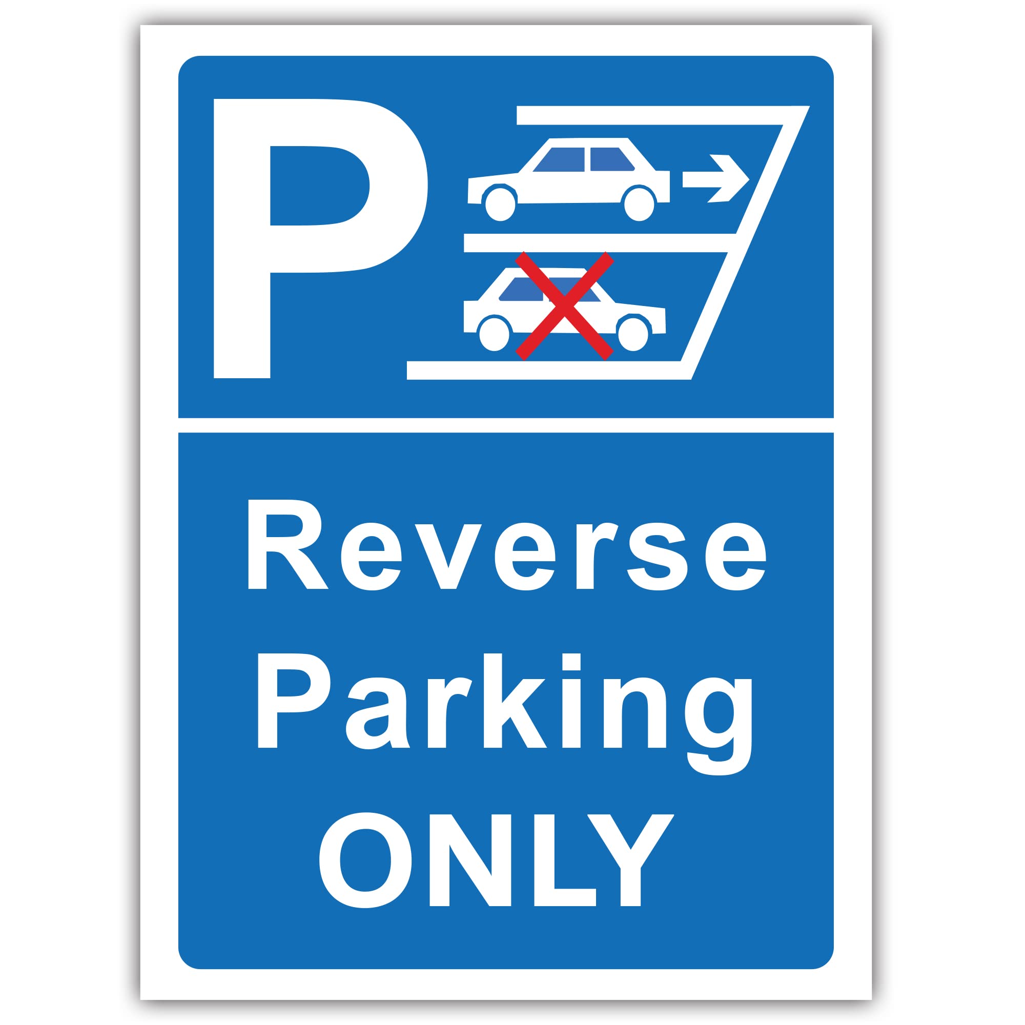 RDLCAR Reverse Parking Only Safety Signs for Public and Private Parking ...