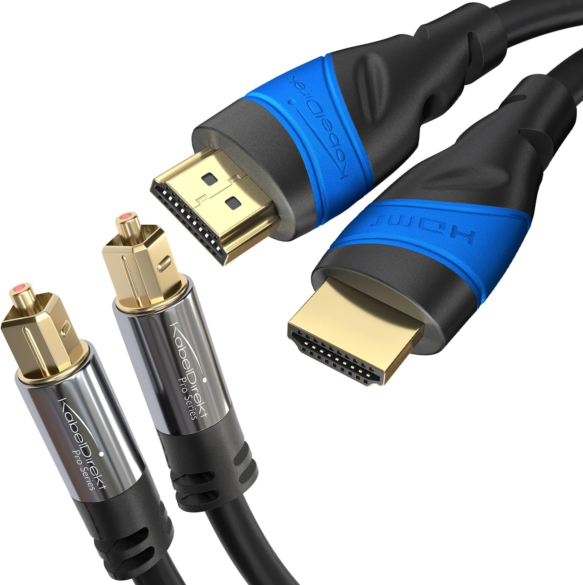 Amazon.com: KabelDirekt – TOSLINK Cable – 6ft – Optical Audio Cable ...