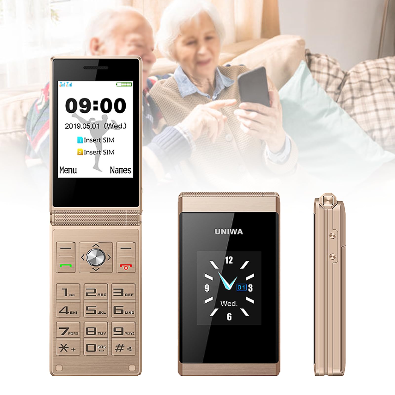 Buy WENJUY Basic Mobile Phones for the Elderly and Kids, Dumb Phones ...