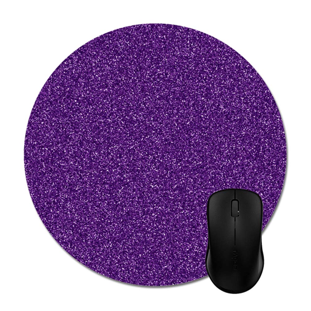 Amazon.com: Purple Glitter Texture Mouse Pads Stylish Office Computer ...