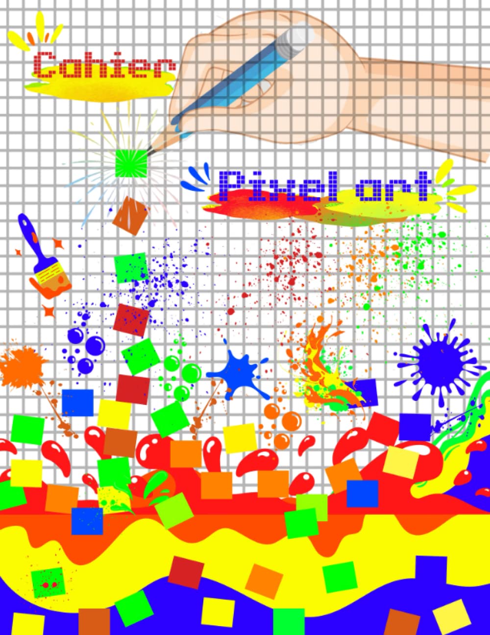 Buy Cahier Pixel Art: Cahier Pixel Art Dessin au Format A4 Idéal pour ...