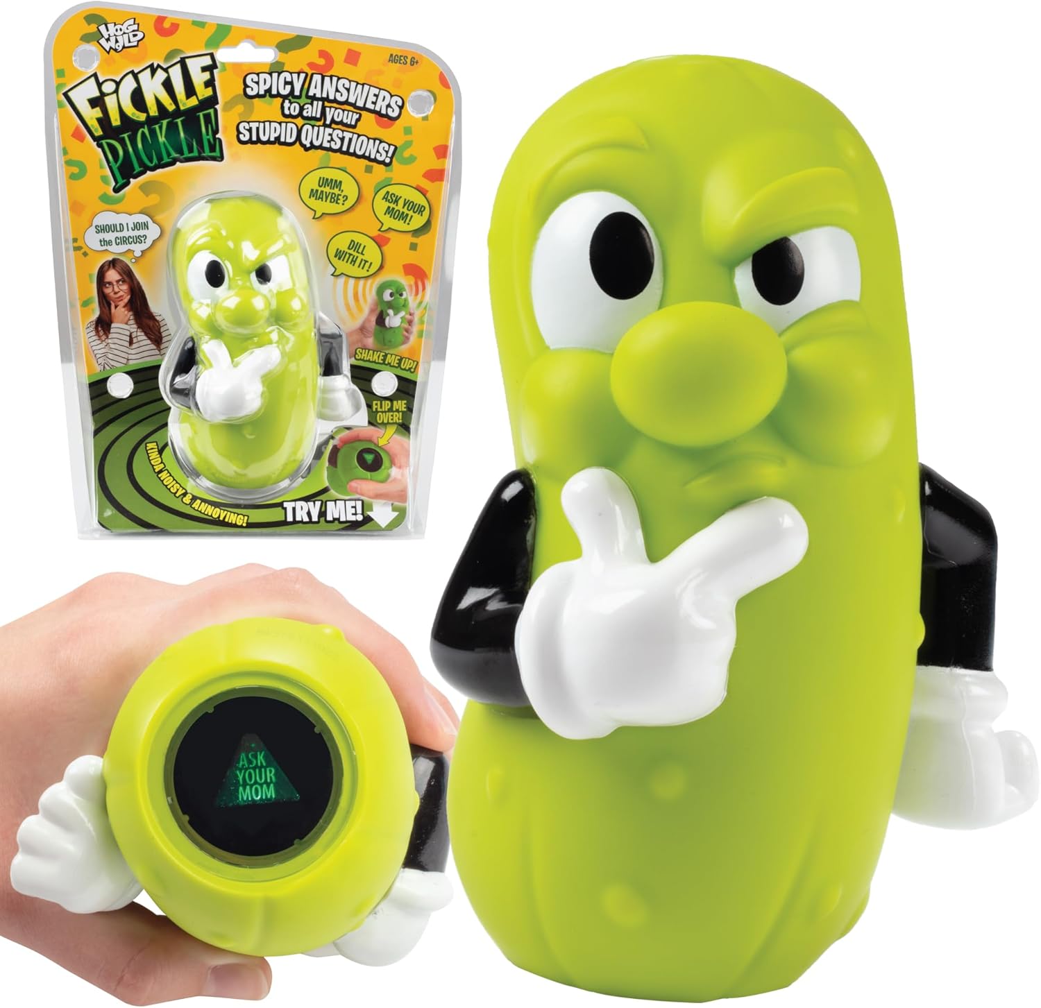Amazon.com: Hog Wild Fickle Pickle - Spicy Answer Shake, Fun & Quirky ...