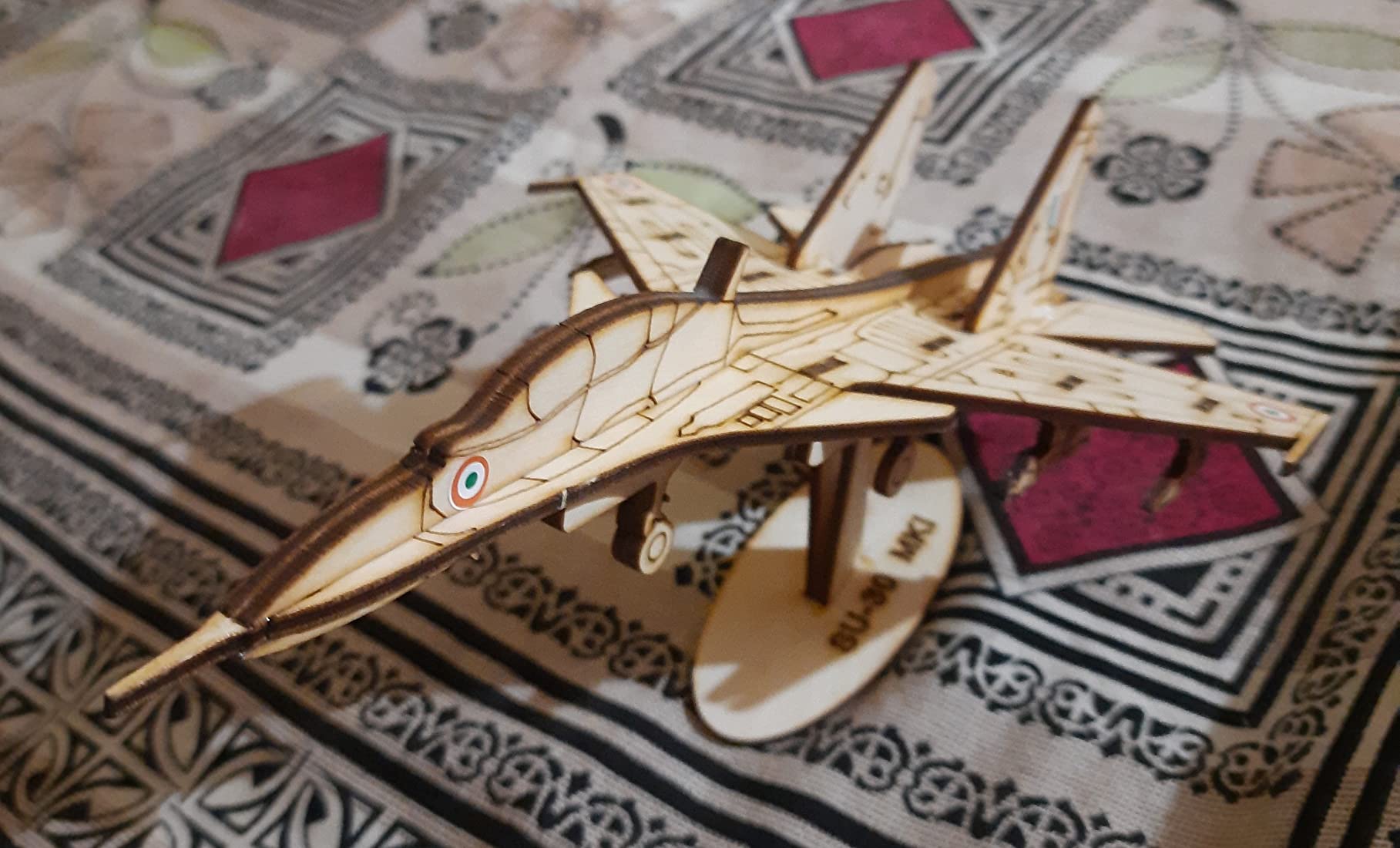 Buy Hangar S Wood Model Plane KIt, Brown, Wooden, Pre Cut Parts, Scaled ...