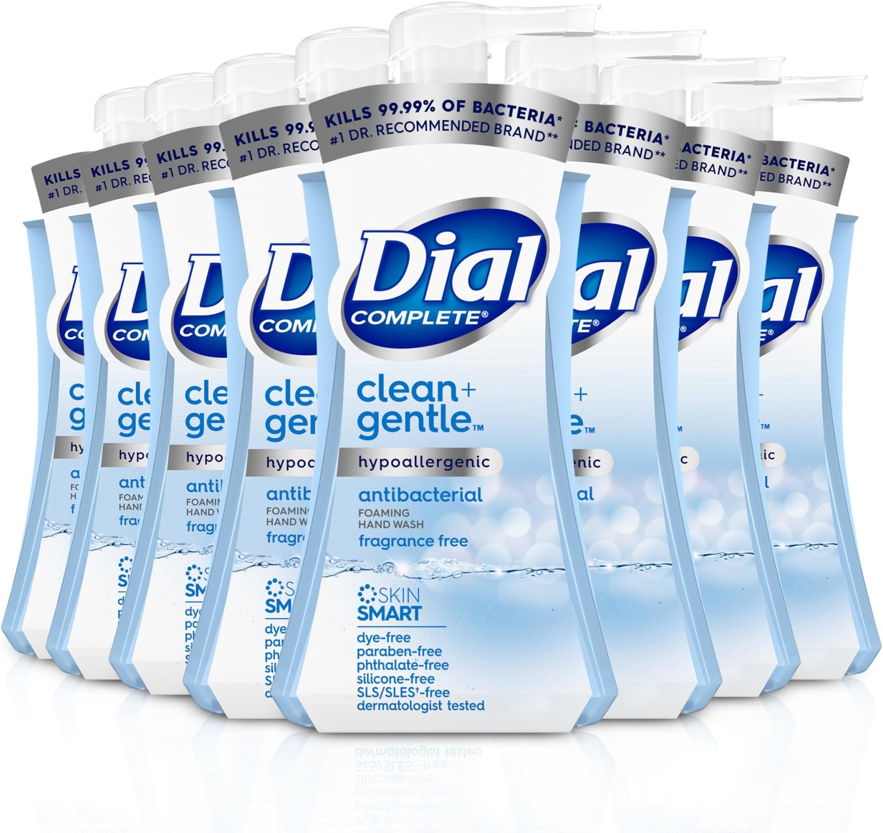 Amazon.com : Dial Complete Clean + Gentle Antibacterial Foaming Hand ...