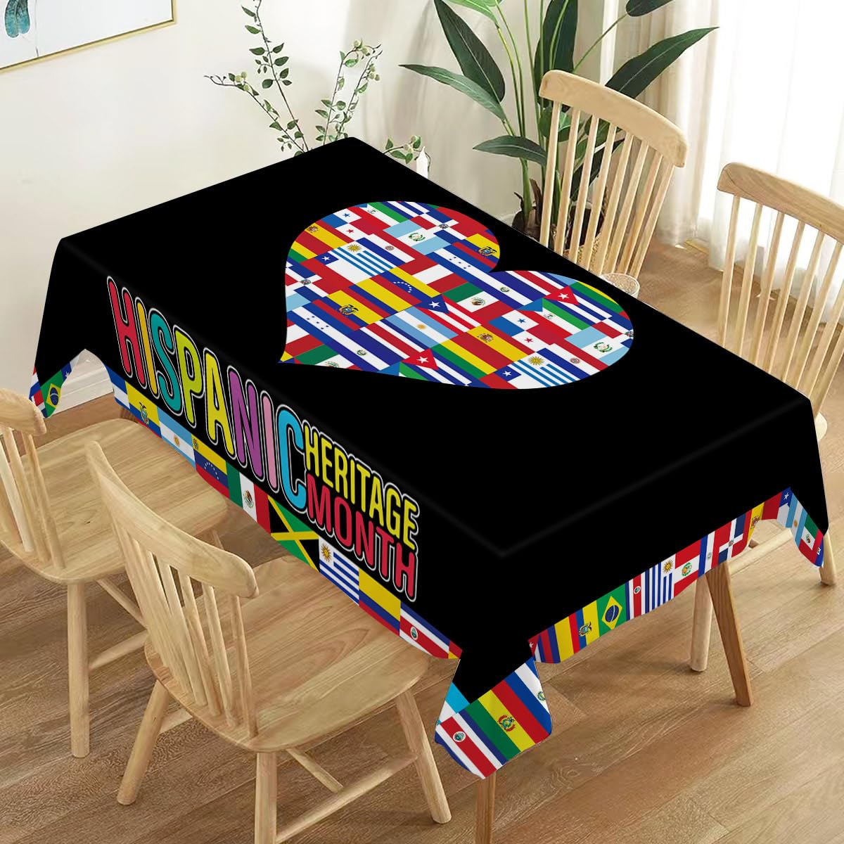 Amazon.com: Heyfary Hispanic Heritage Month Tablecloth Latin American ...