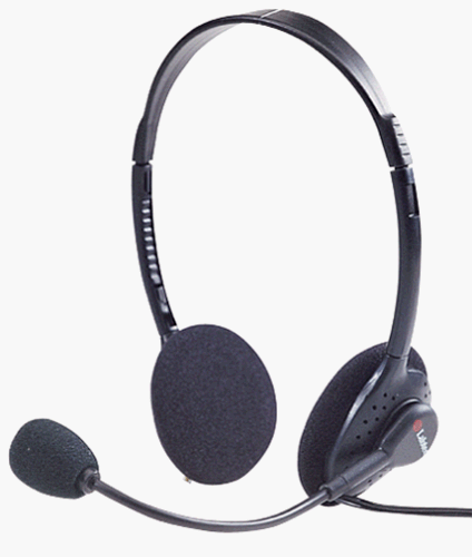 Labtec C-322 Stereo Headset/Boom Microphone : Amazon.in: Electronics