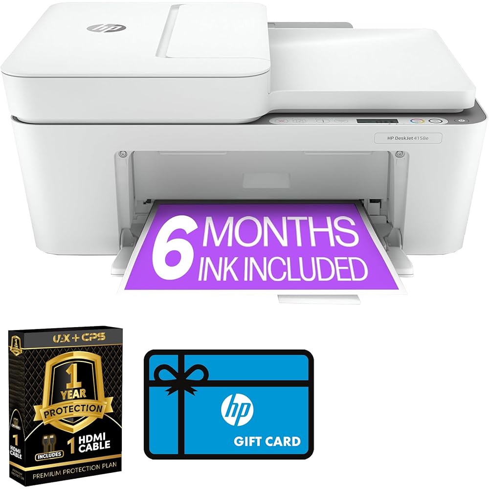 $15/mo - Finance HP DeskJet 4158e Plus Wireless Color Inkjet Printer ...