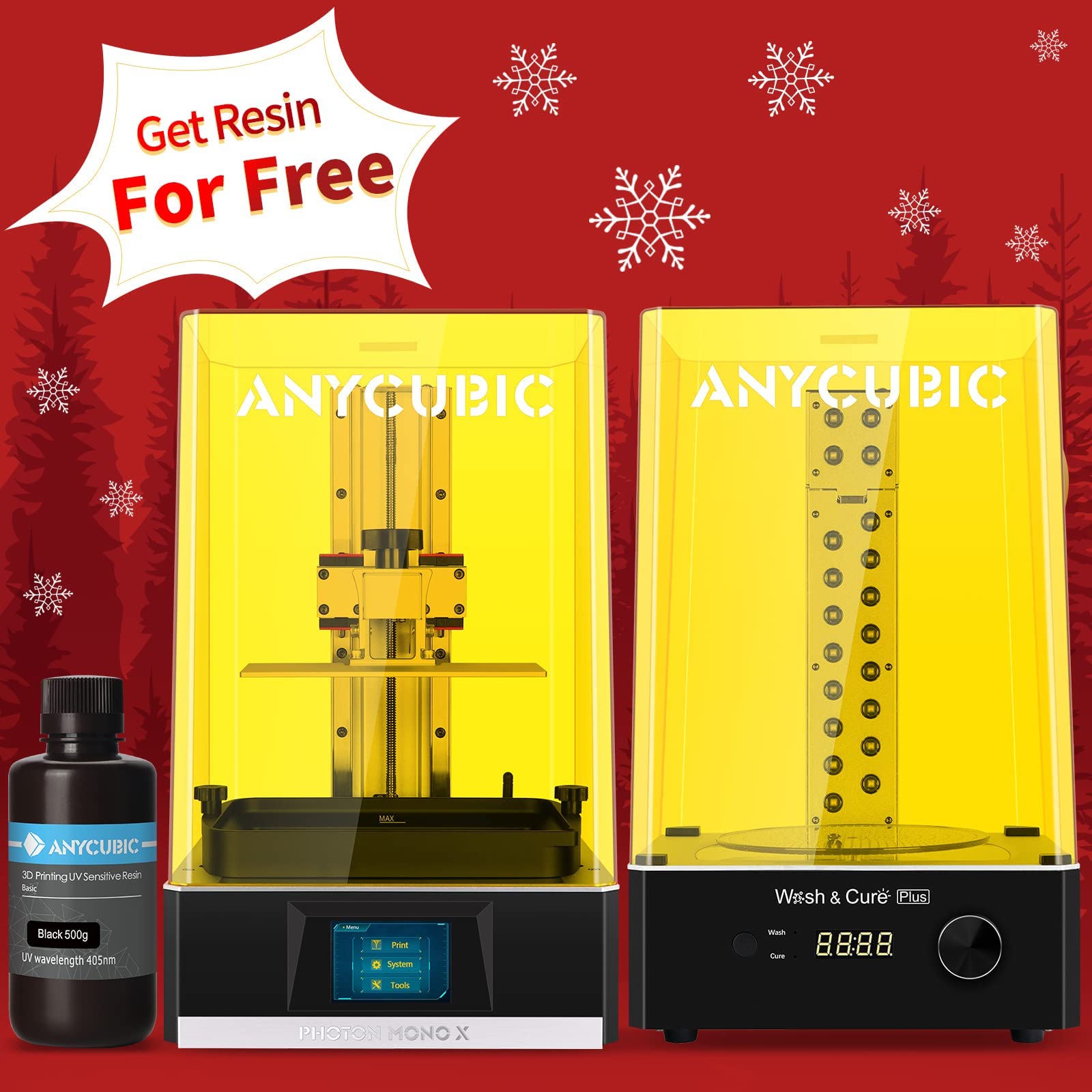 Buy ANYCUBIC Photon Mono X Resin 3D Printer ANYCUBIC Wash And Cure Plus ANYCUBIC 3D Printer buy-anycubic-photon-mono-x-resin-3d-printer-anycubic-wash-and-cure-plus-anycubic-3d-printer