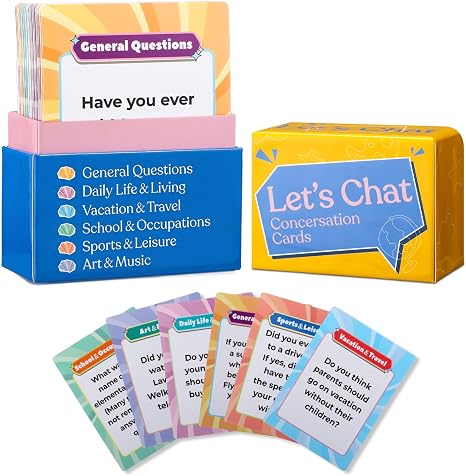Amazon.com: YooNotee 112 Pcs Let's Chat Conversation Cards, Dementia ...