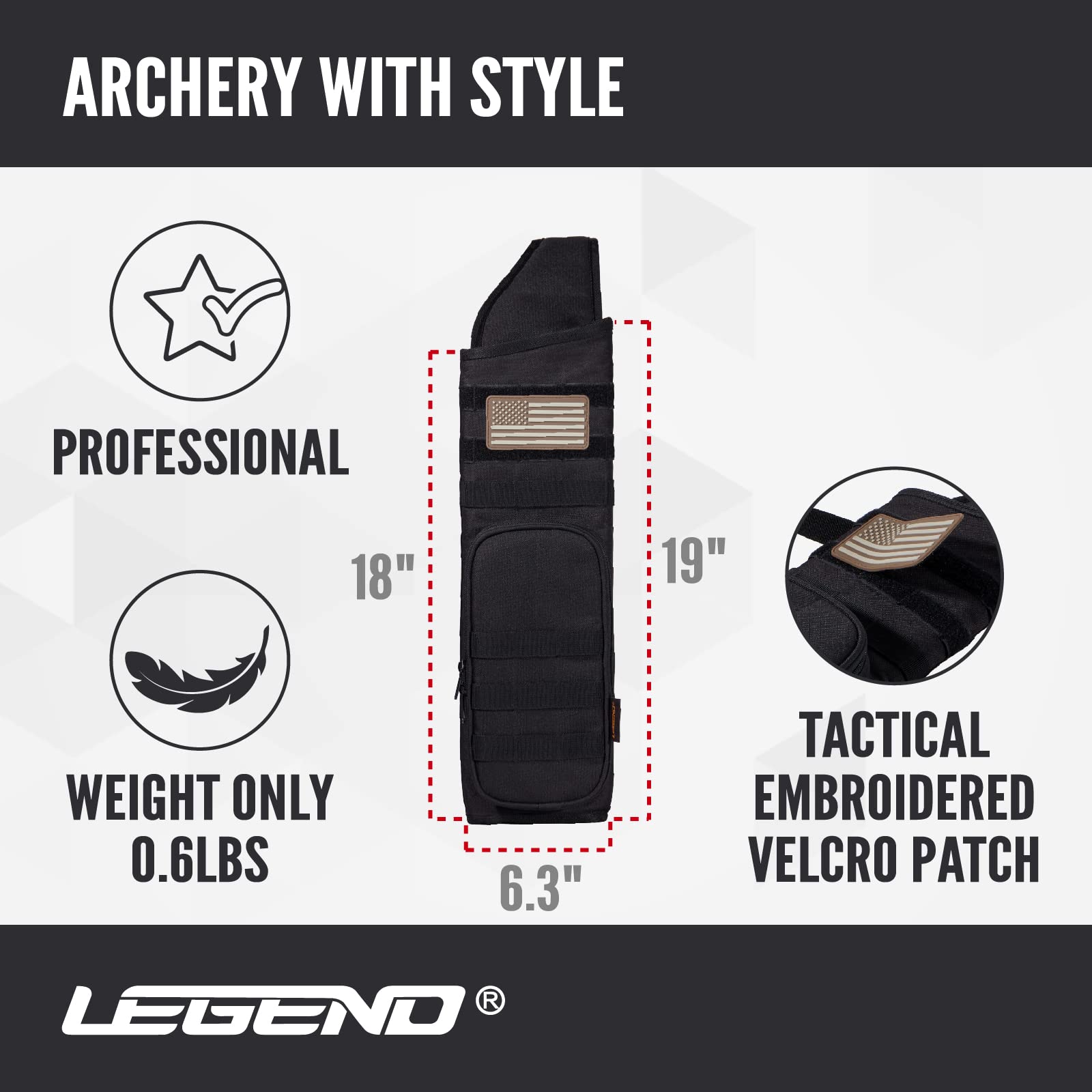 Snapklik.com : Back Quiver - Tactical Arrow Holder, High-Density ...