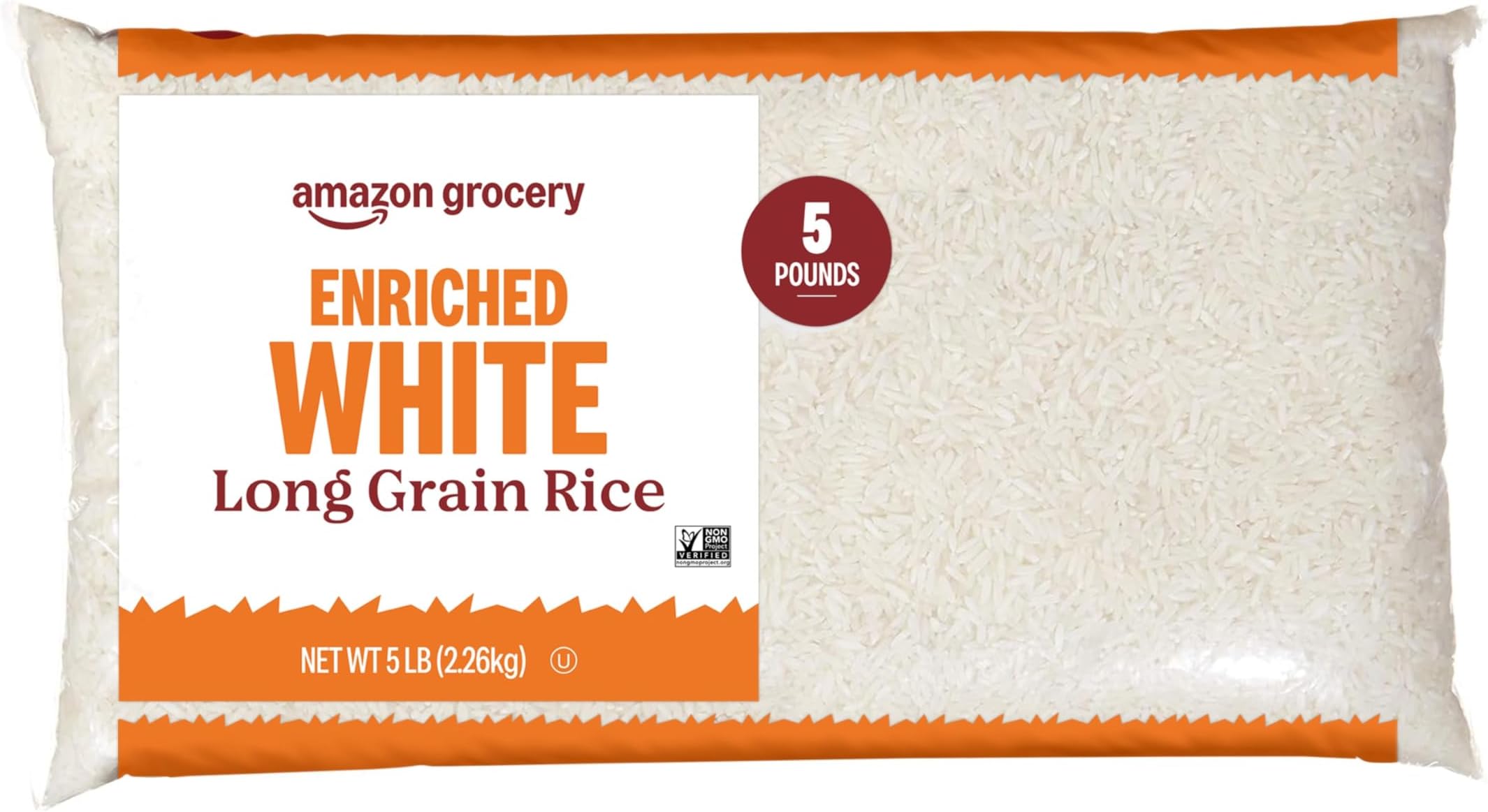 Amazon.com : Amazon Grocery, Enriched White Long Grain Rice, 5 Lb ...
