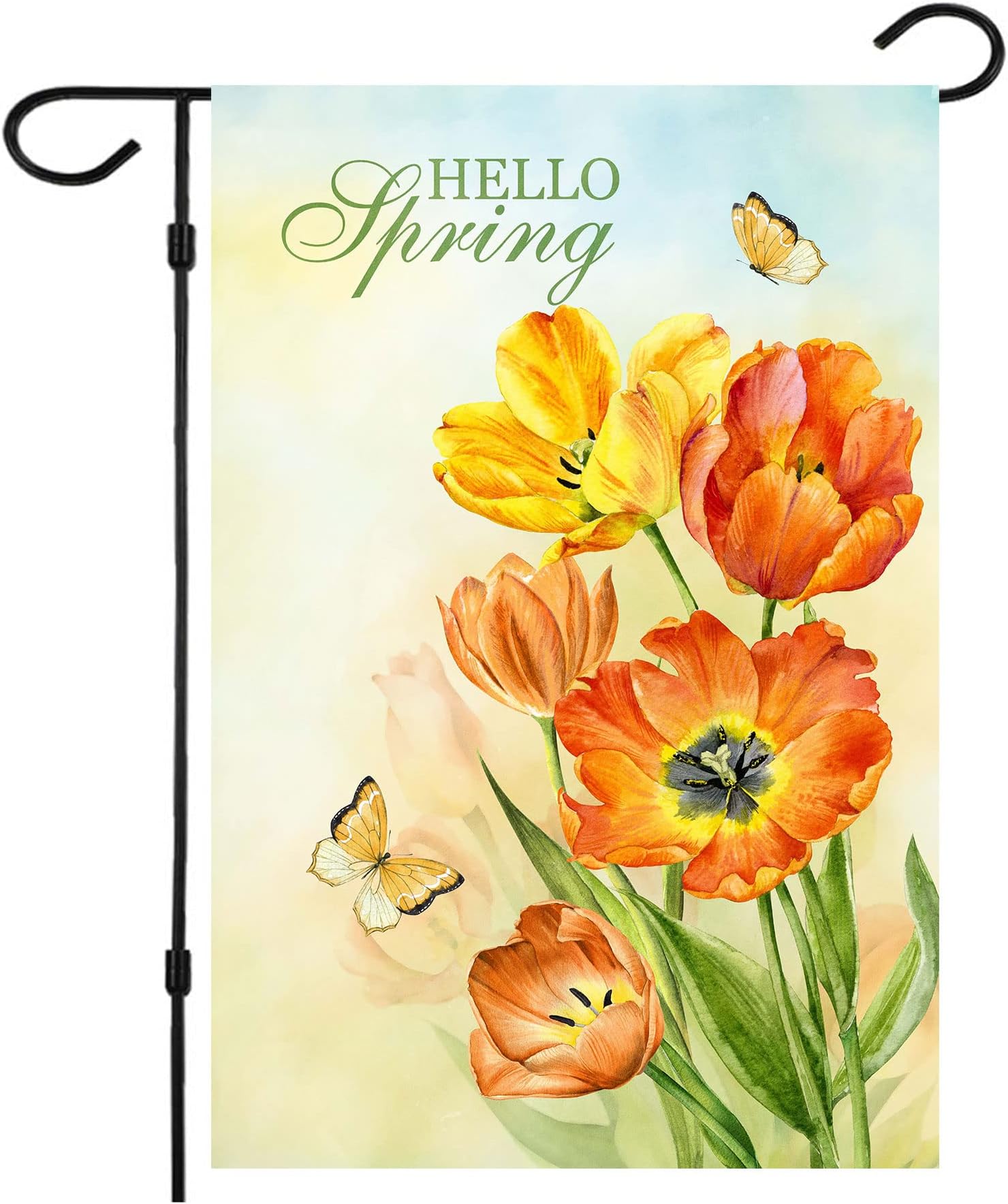 Amazon.com : Spring Garden Flag,Hello Spring Flag Double Sided Welcome ...