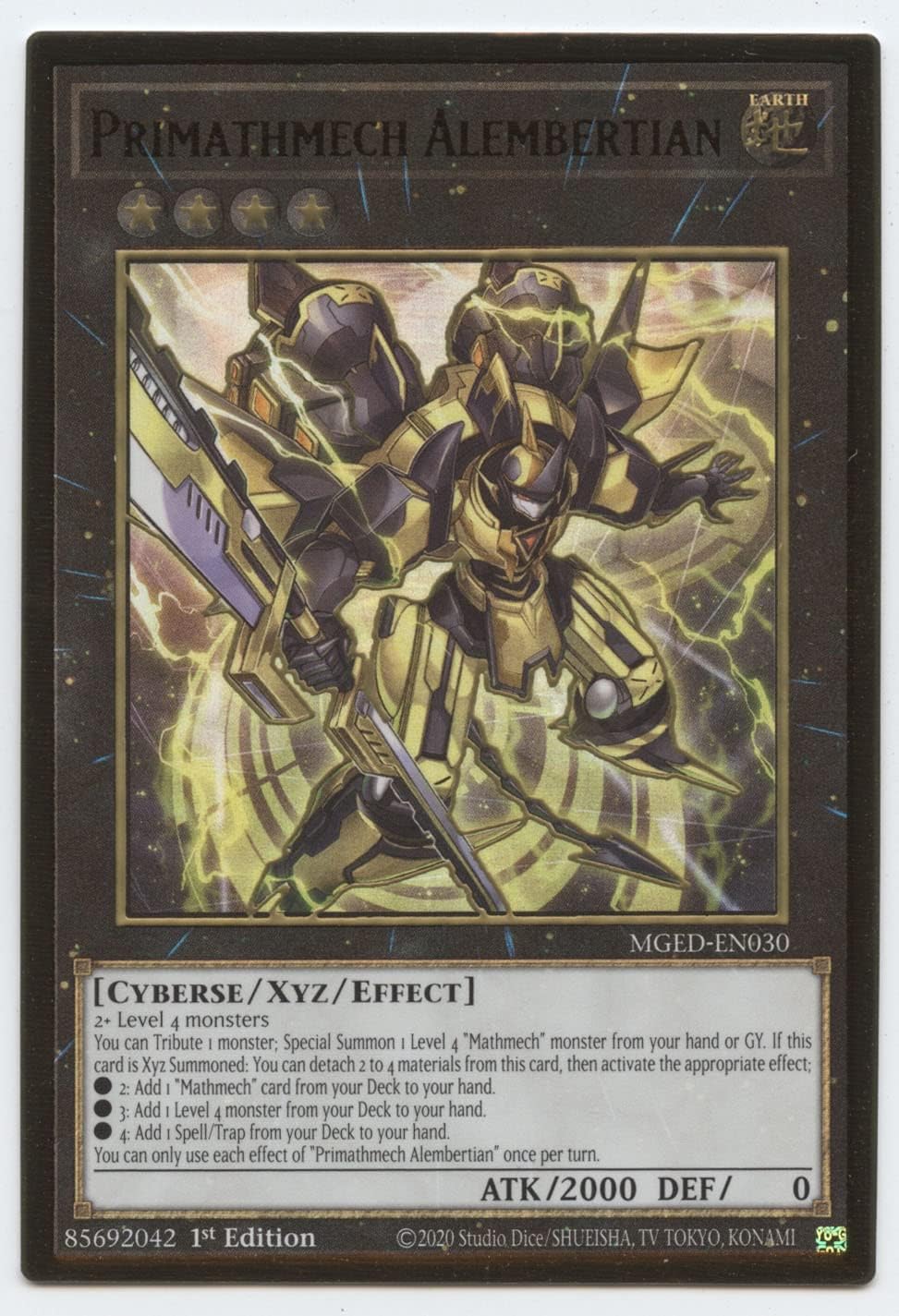 Amazon.com: Primathmech Alembertian - MGED-EN030 - Premium Gold Rare ...