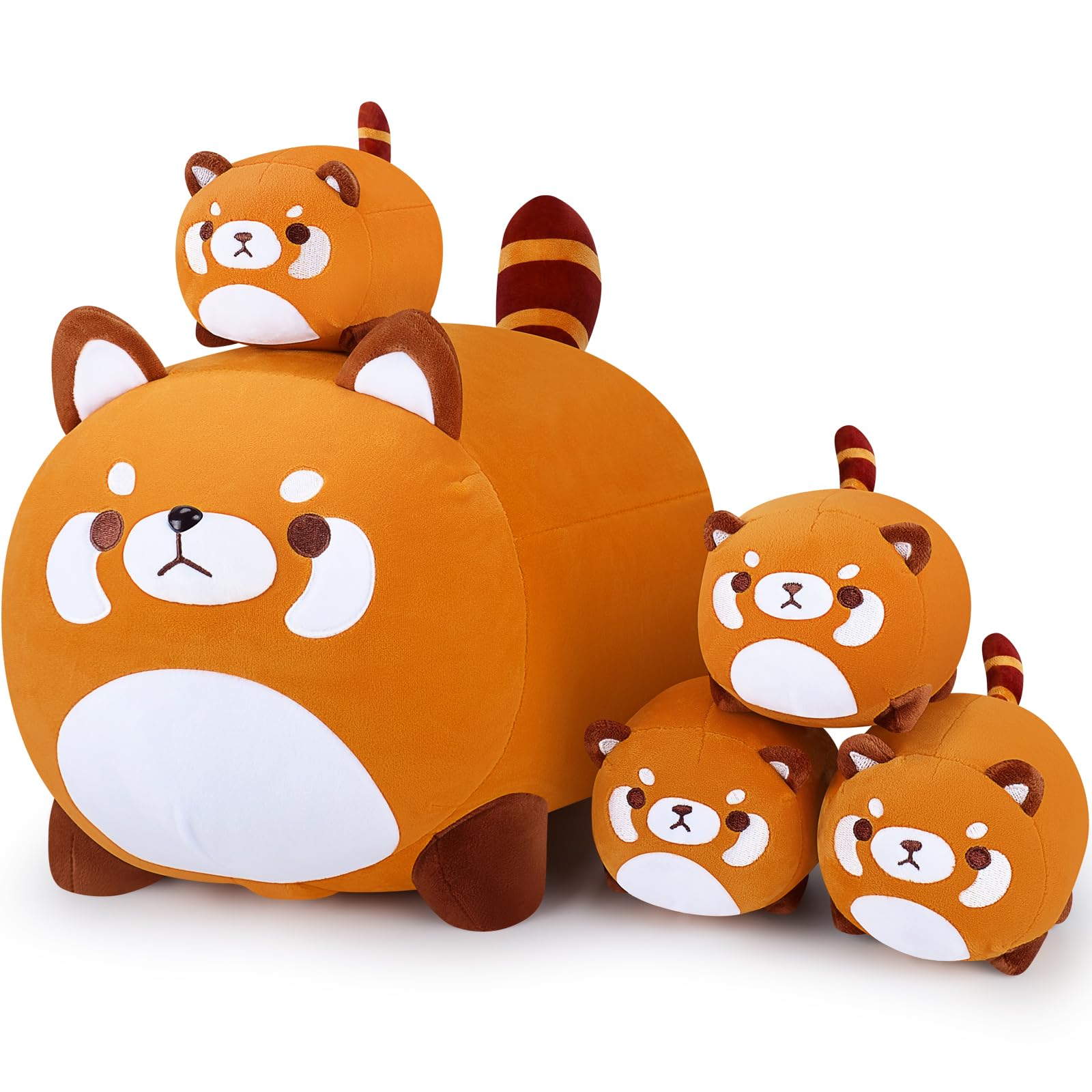 Amazon.com: 5 PCS Red Panda Plush Toys-Red Panda Plush Stuffed Animal ...