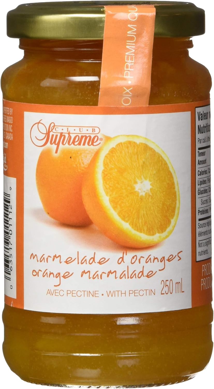 Club Supreme Jams & Preserves - Premium Quality Orange Marmalade 250Ml ...