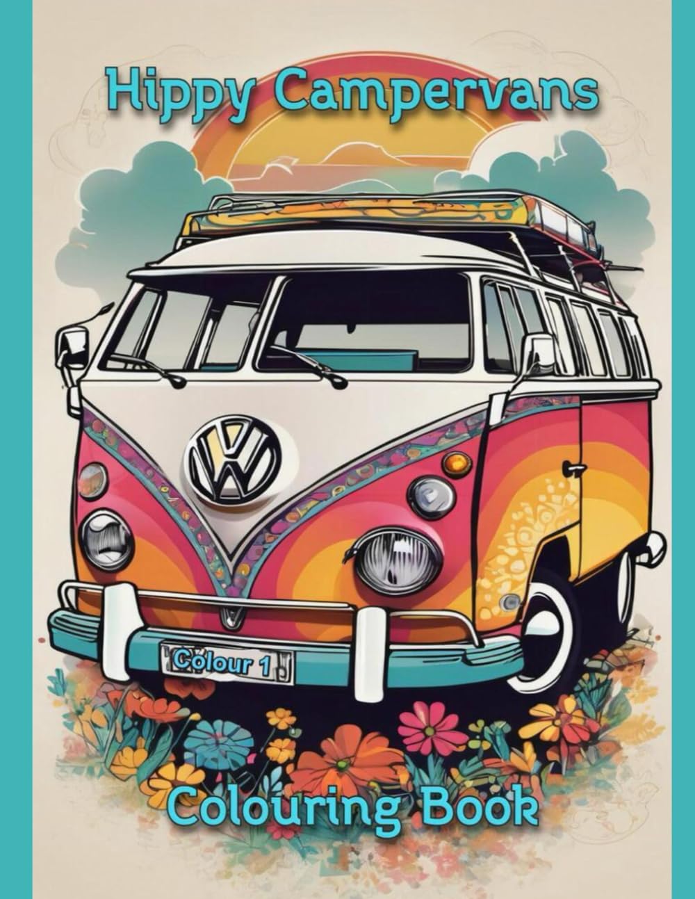 Amazon.com: Hippy Campervans: Colouring Book: 9798870672861: Rabbits ...