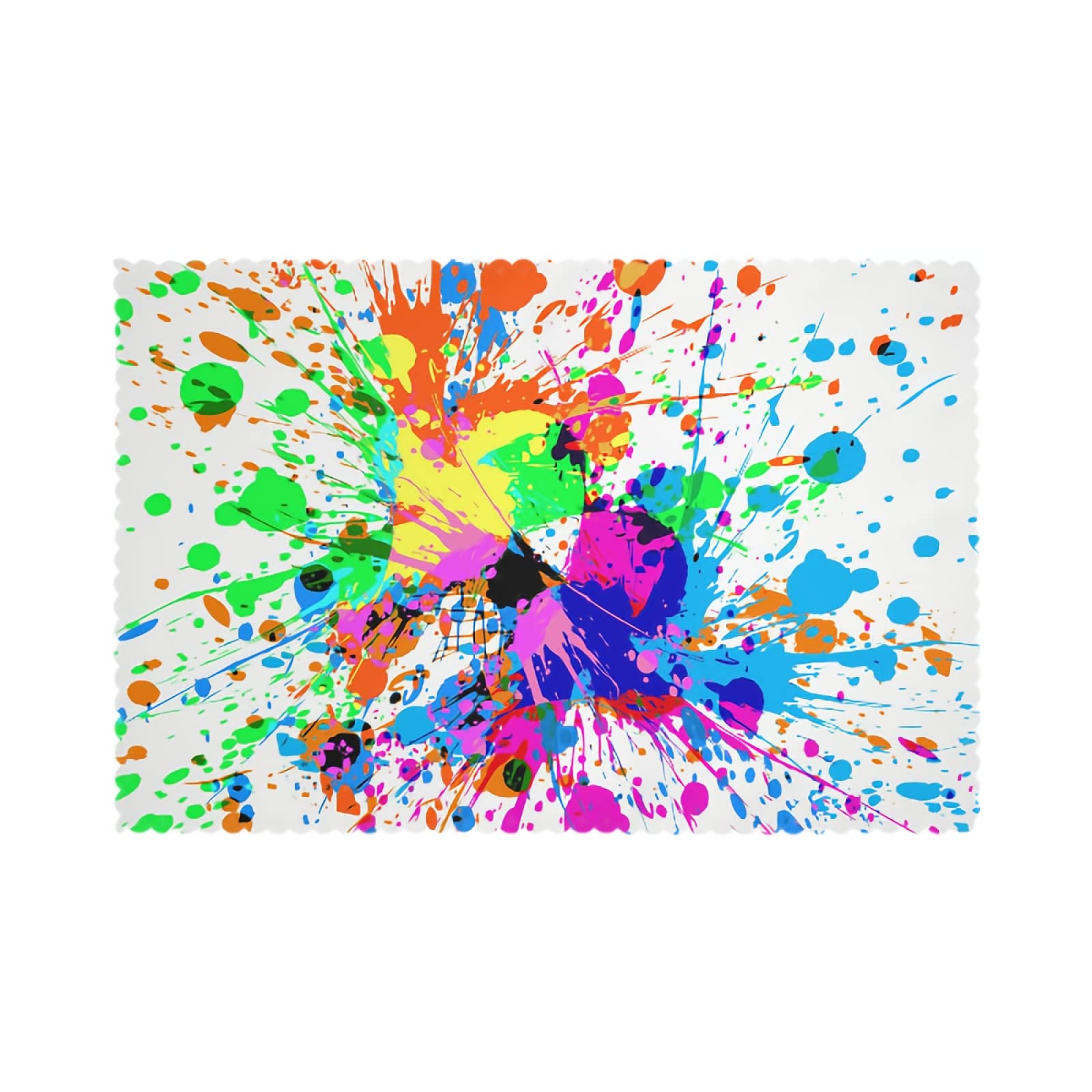 Color Ink Splatter Art