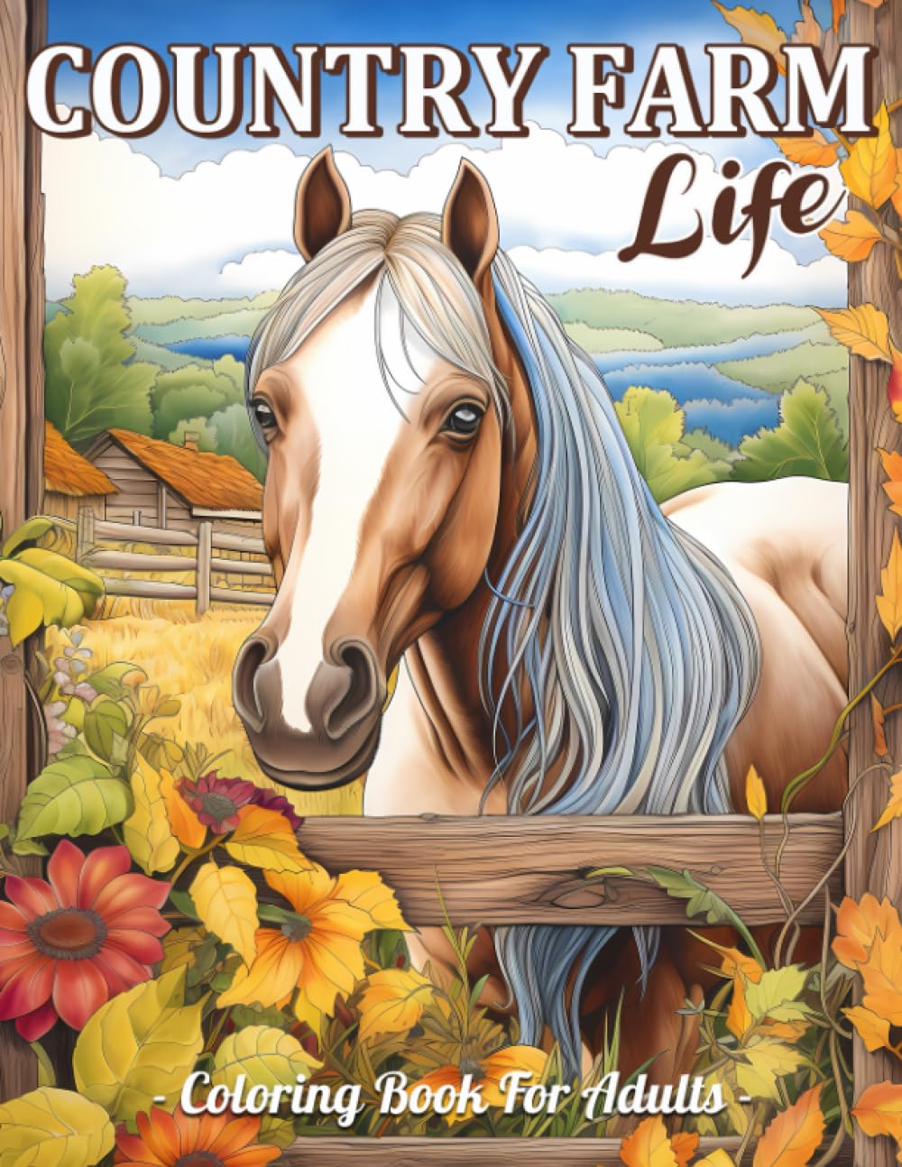 Amazon.com: Country Farm Life Coloring Book: Charming Country Farm ...