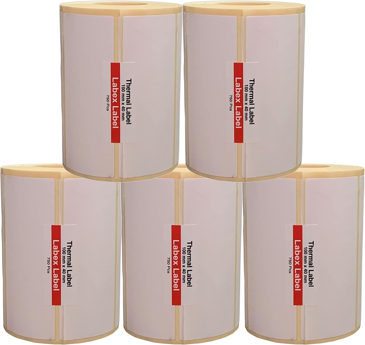Amazon.com : Zebra Labels 3.93" x 1.57" | Barcode Stickers 100x40 mm ...
