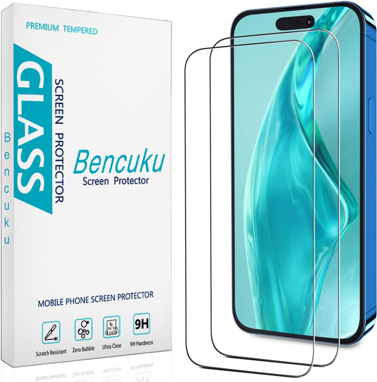 Amazon.com: Supershieldz (2 Pack) Designed for iPhone 16 Pro (6.3 inch ...