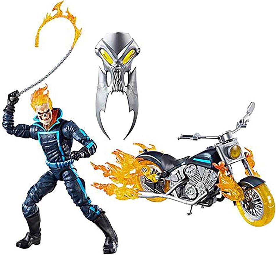 Amazon.com: Marvel Legends Series 6-inch Ghost Rider with Flame Cycle ...