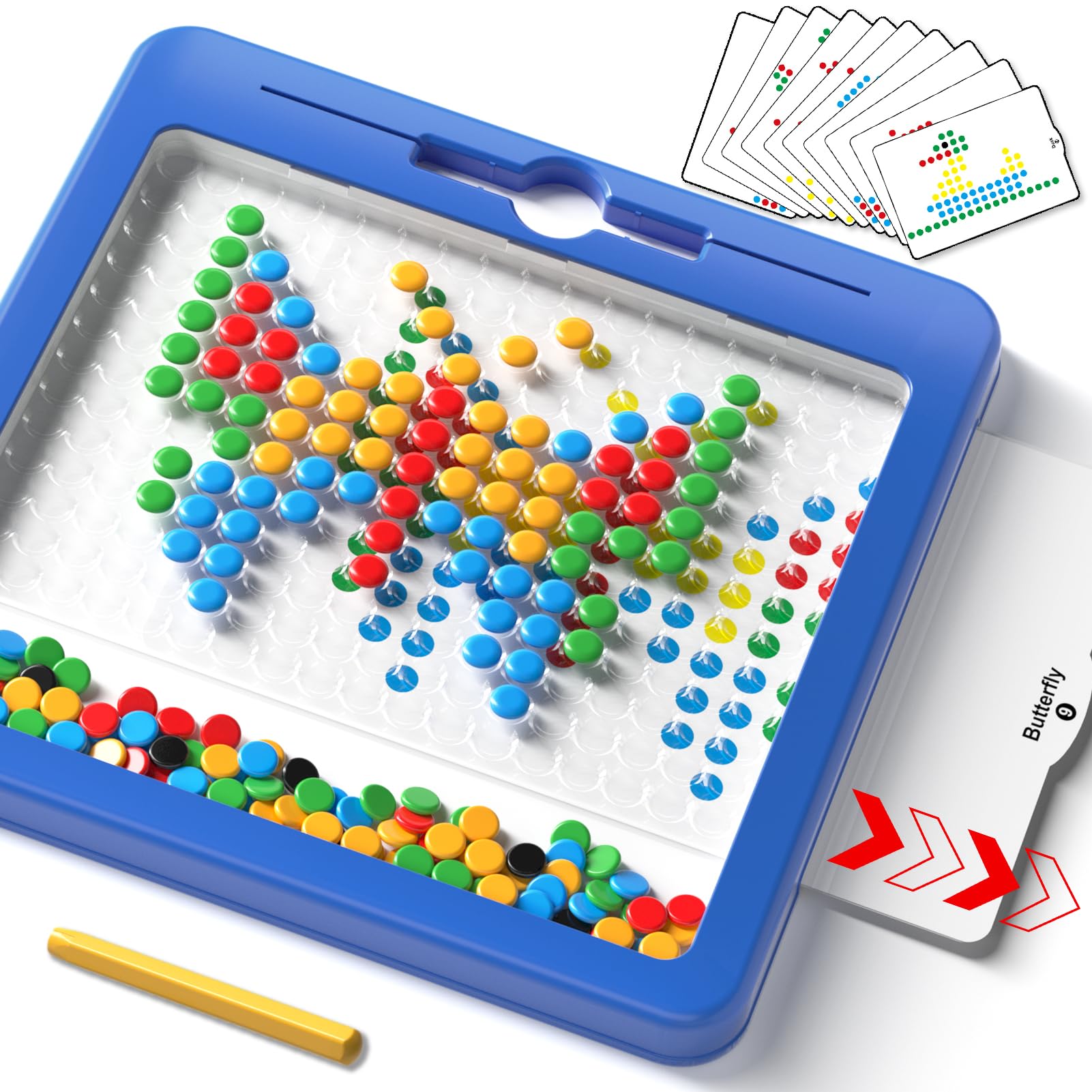 Amazon.com: Large Magnetic Dots Board for Toddlers, Magnetic Drawing ...