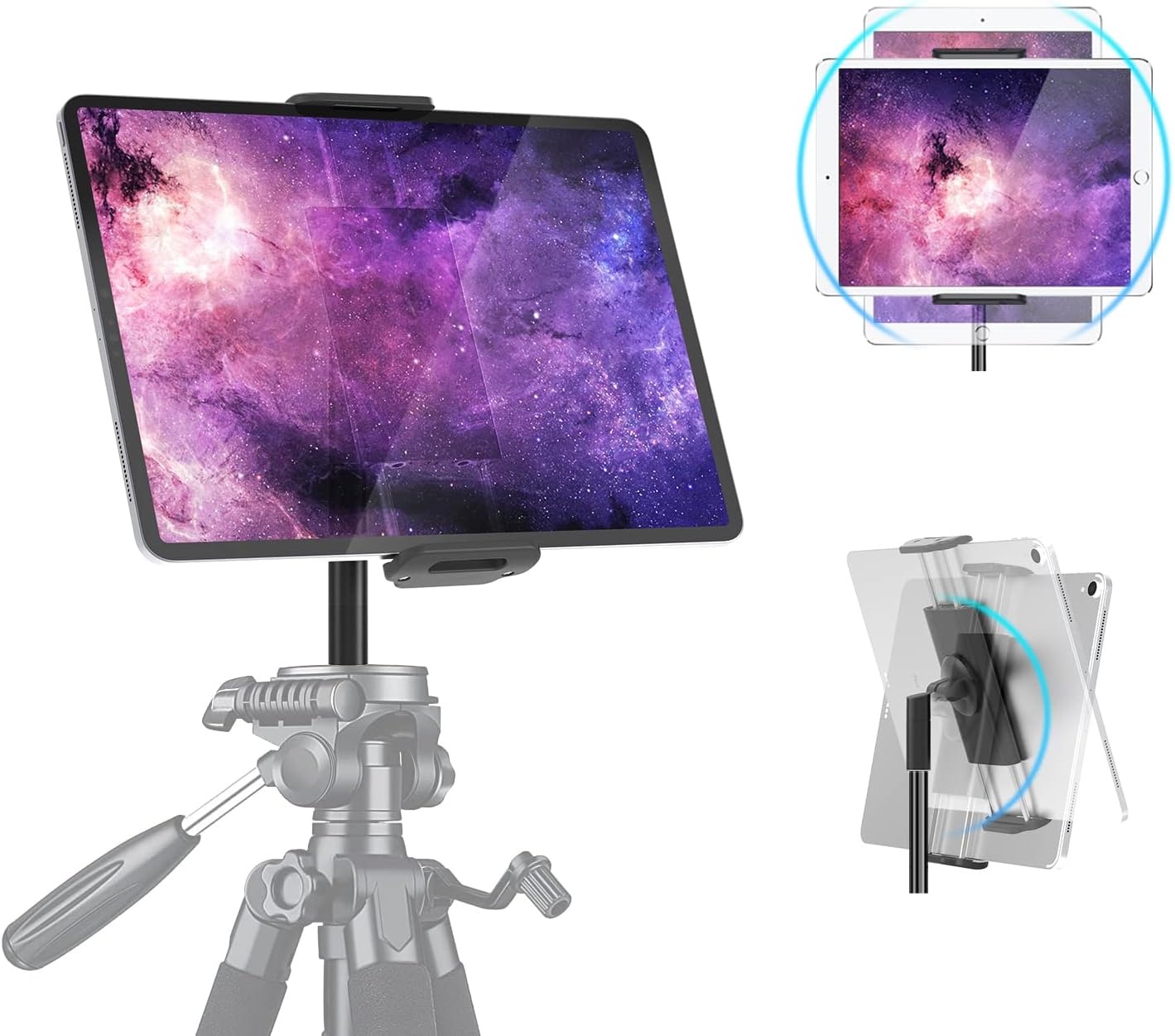 Amazon.com: elitehood Ipad Tripod Stand, 65 Inch Height Adjustable iPad ...