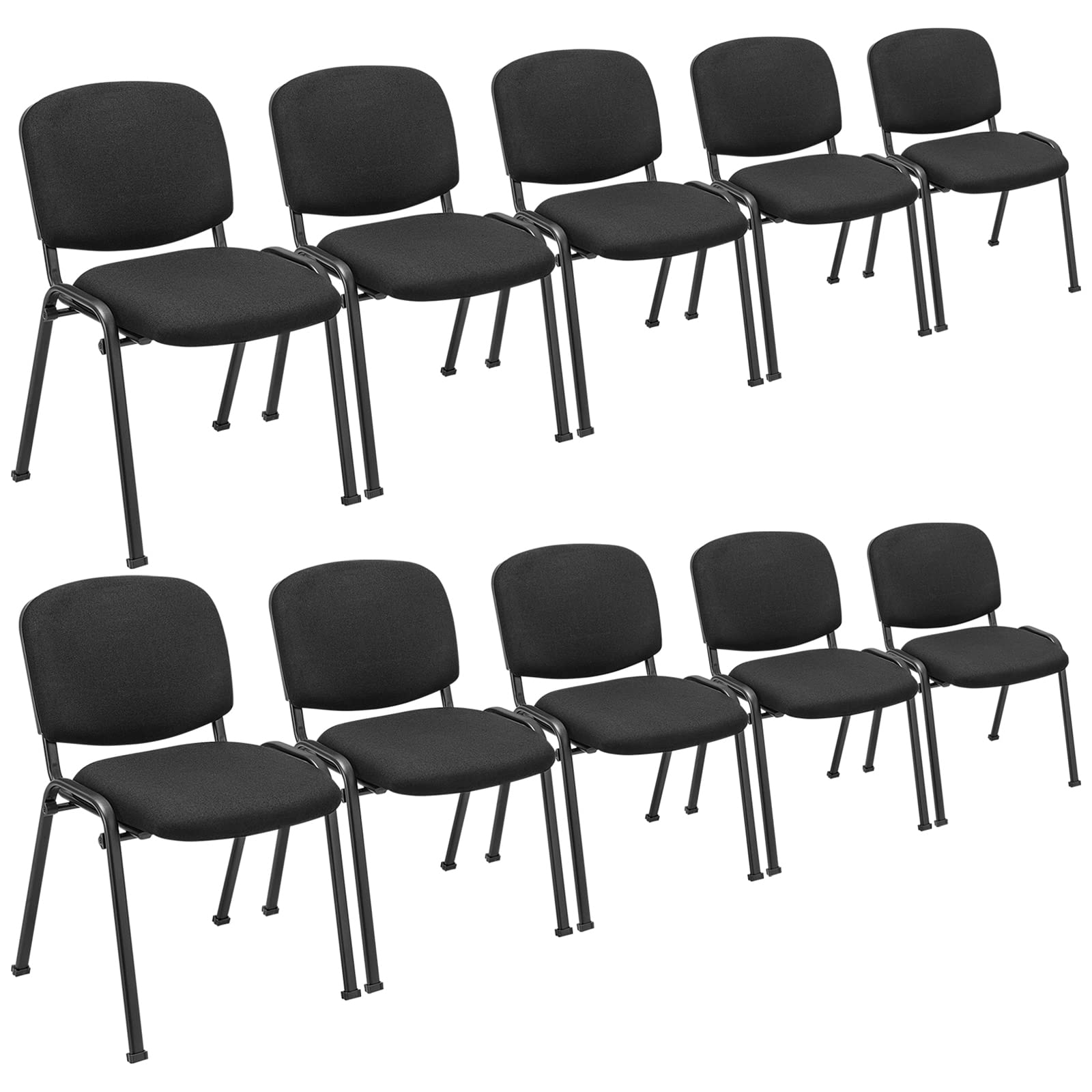 Amazon.com: Giantex 10-Pack Conference Chair Set - Stackable Guest ...