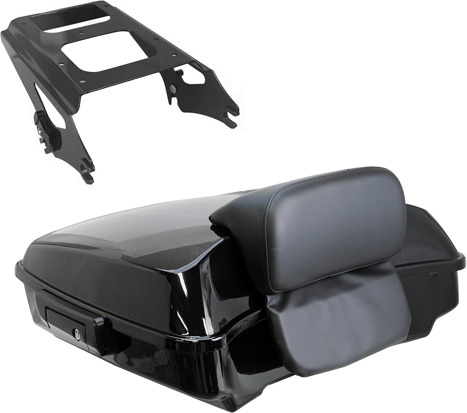 Amazon.com: YHMOTO Vivid Black Razor Tour Pak Trunk W/Mounting Rack ...
