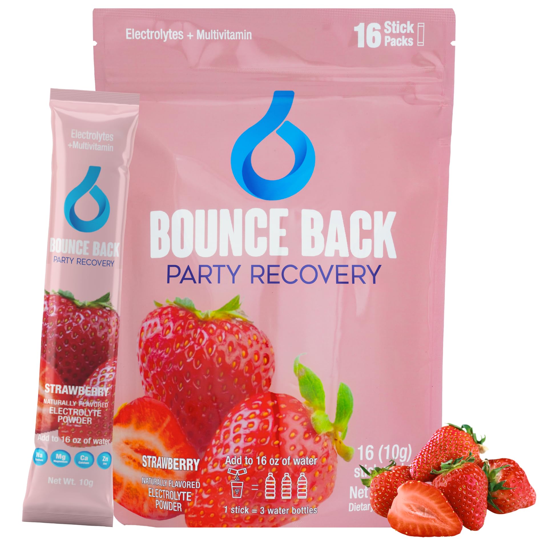 Amazon.com: Bounce Back Party Recovery | Natural Electrolyte + Vitamin ...